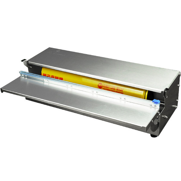 Supermarket large roll plastic wrap sealing machine fruit packing ...