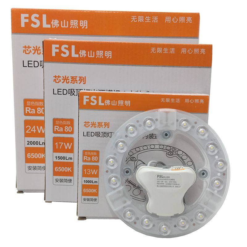 FSL LED Ceiling Lamp Wick Modification Plate - Round, Hole-Free