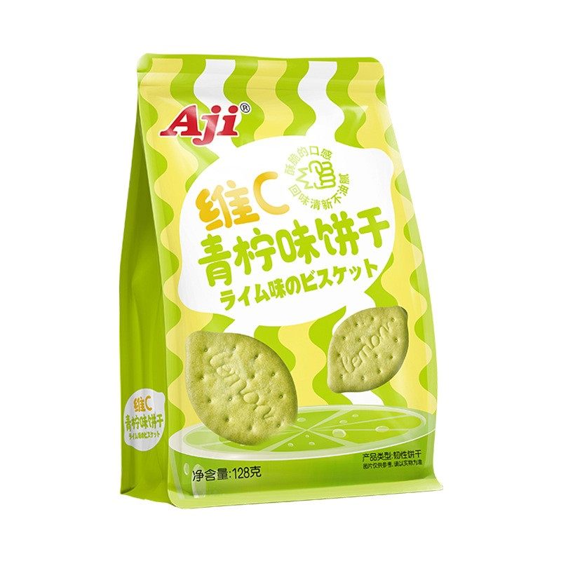 Aji Lemon Cookies - Crispy Vitamin C Snack - 128g