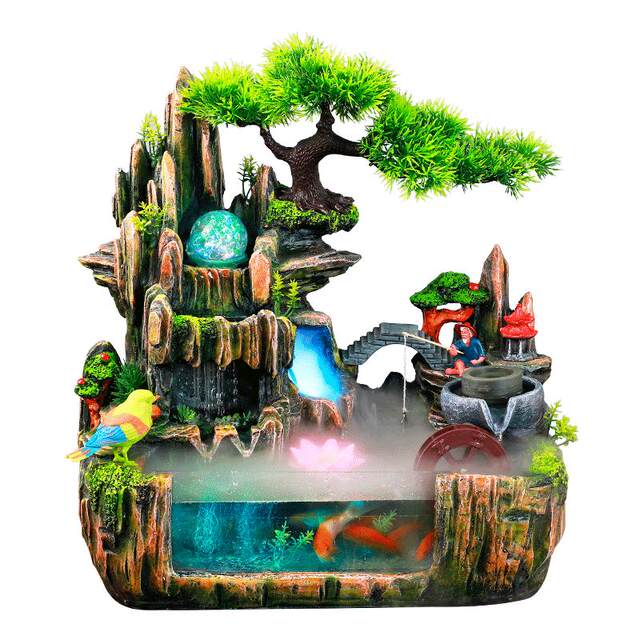 Fish tank small living room home self -circulating flowing ecological ...