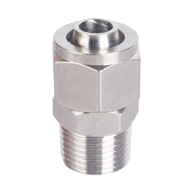 304 Stainless Steel Quick-Twist Straight-through Locking Female Connector PTFE Pipe PU Pipe ...