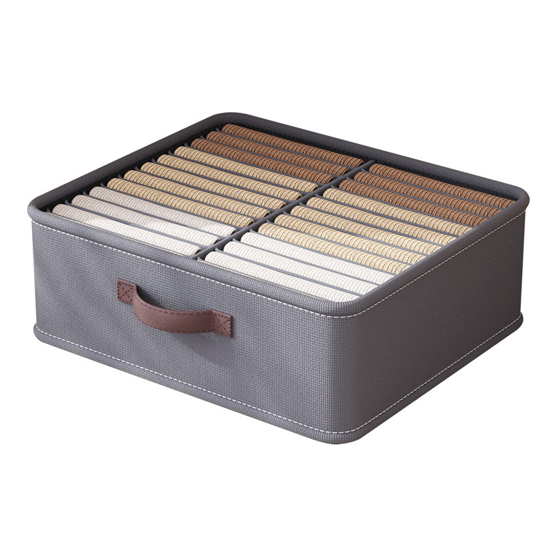 Double-Column Storage Box for Clothes and Trousers, Simple Storage ...