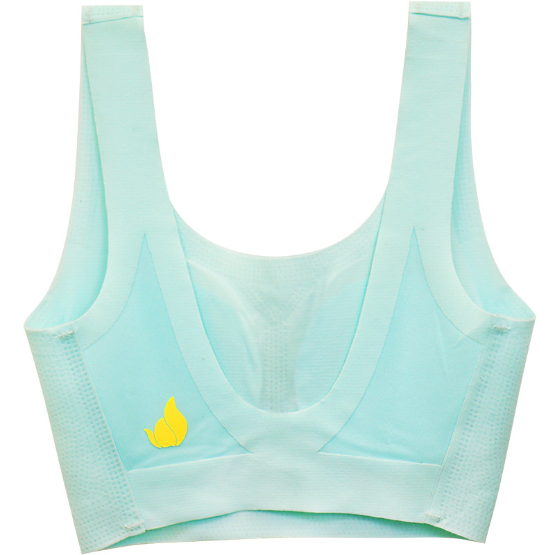 Crisp One by One Girls' Vest Bra - S037w-1 - Solid Color, Thin Mold Cup