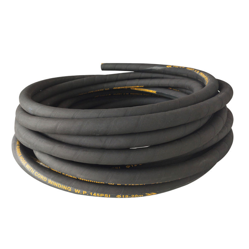 Black Cloth-Covered Rubber Pipe | High-Pressure Pipe | Heat-Resistant ...