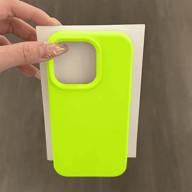 Ins style liquid silicone fluorescent green is suitable for Xiaomi ...