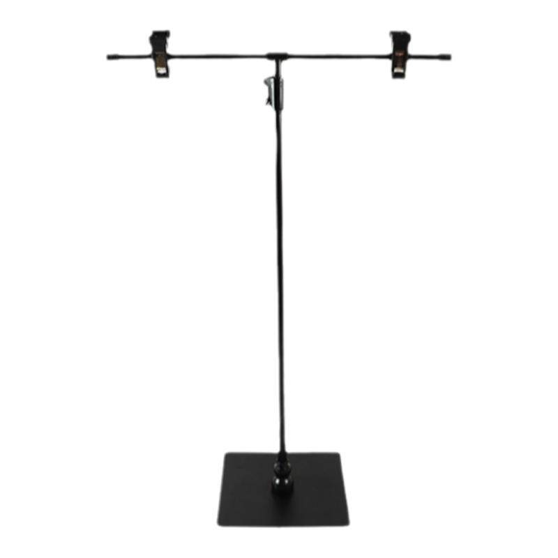 T-Shaped Poster Stand for Promotional Display | Stainless Steel Floor Stand