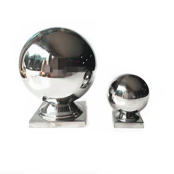 Free shipping stainless steel staircase decorative square tube balls ...