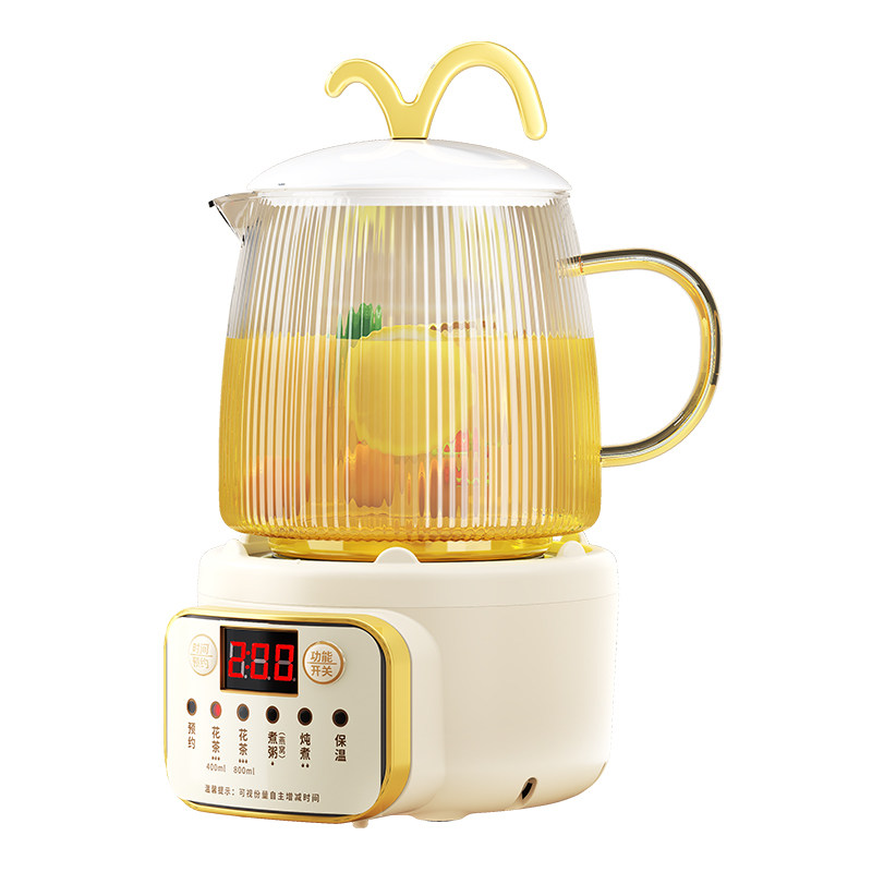 Aszune Health Pot Mini Tea Maker - Borosilikatno staklo, 220V