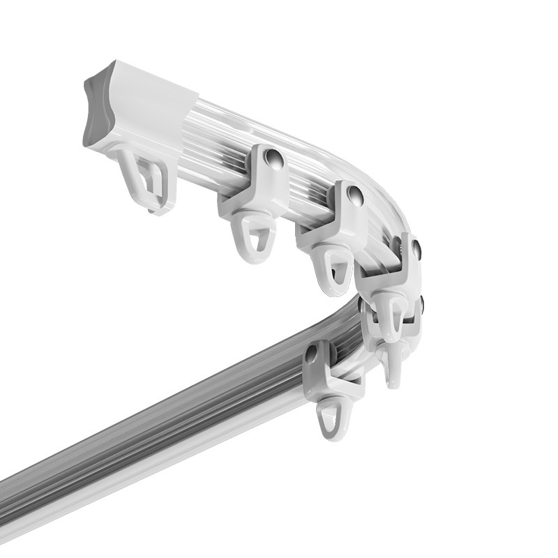 Riel de cortina en forma de u shelianke | riel curvo | aleación de ...