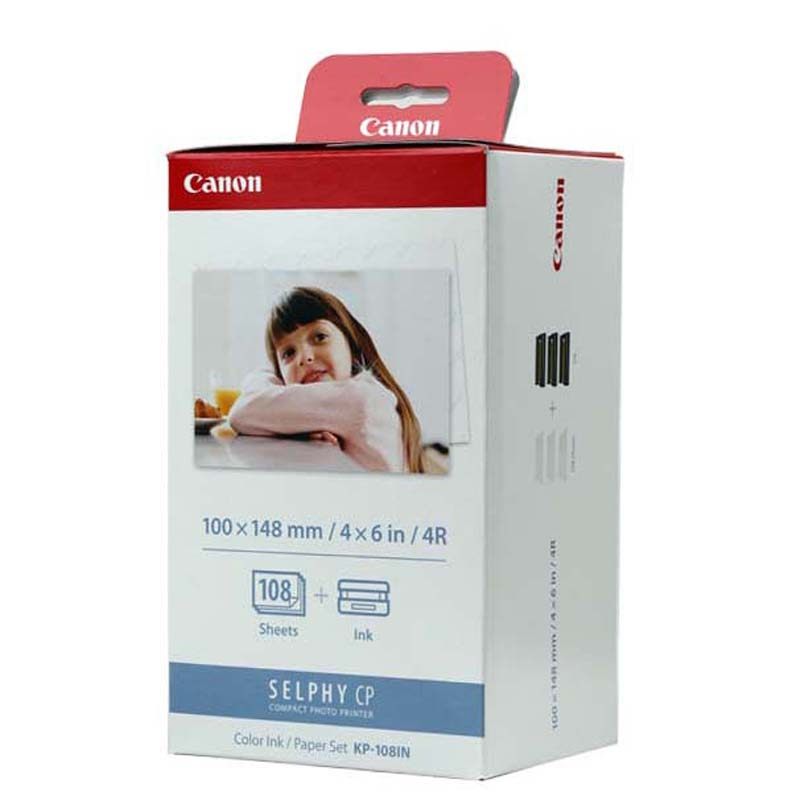 Canon KP-108 4R 6-ইঞ্চি হাই গ্লস ফটো পেপার (100 শীট)