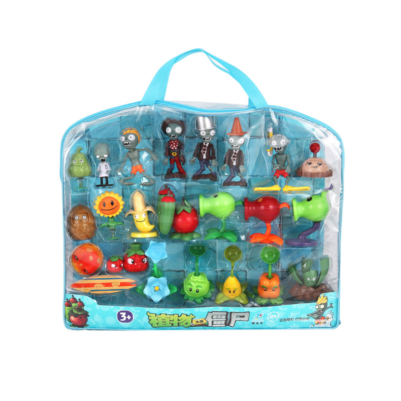 Mainan tanaman vs. zombi untuk anak-anak penembak kacang lontar boneka ...