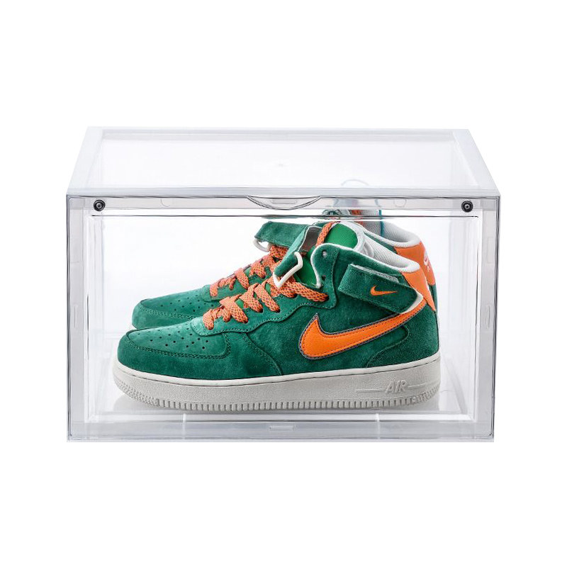 AJ Magnetic Acrylic Shoe Box Transparent Side Door Basketball Shoe Wall ...