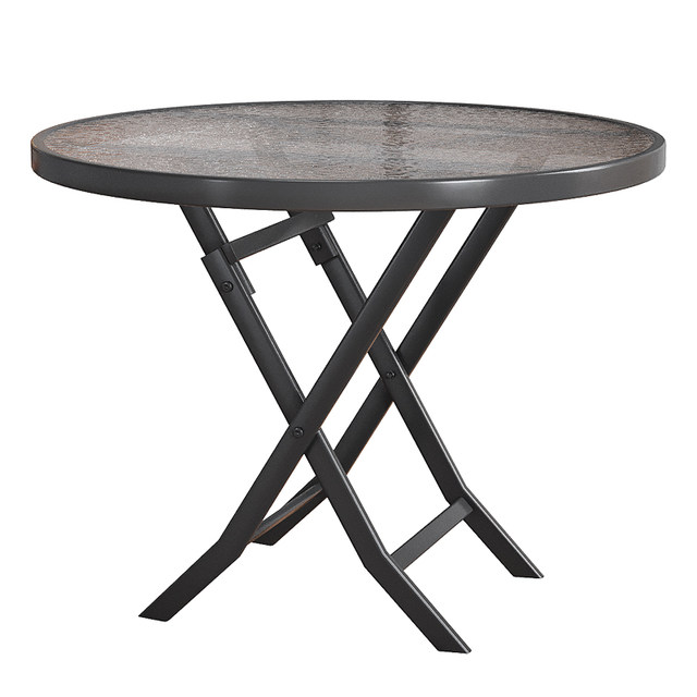 Folding table dining table Furnishing simple small square table balcony ...