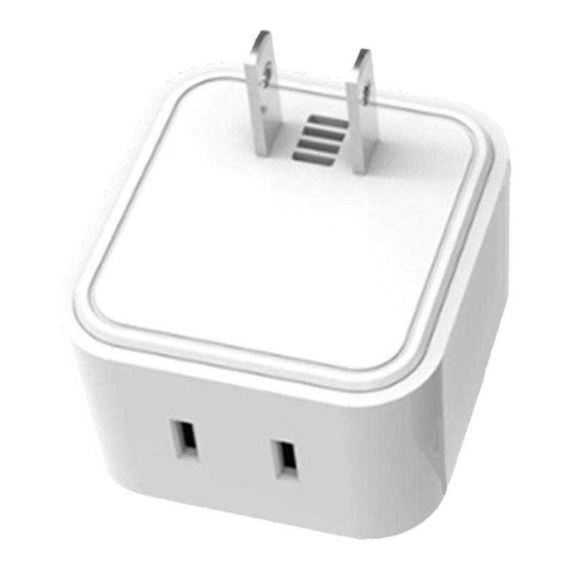 Two-to-Three-Pin Adapter Plug Converter - 2-Hole to 3-Hole Socket ...