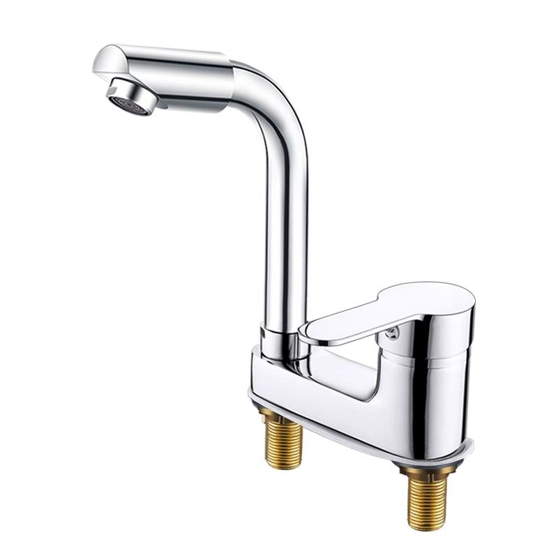 German Washbasin Double-Hole Faucet - Hot and Cold Water Bathroom Basin Tap