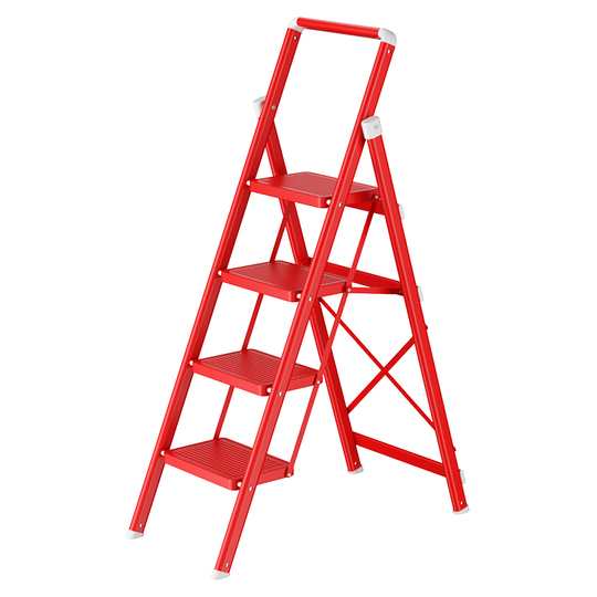 Kentair Housewarming Joy Red Ladder - Folding Multi-Functional ...