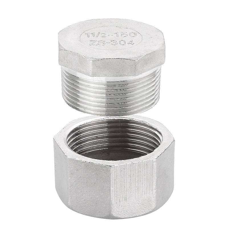 Stainless Steel Outer Wire Plug Cap | Bulkhead Plug Pipe Cap | 304 Pipe ...