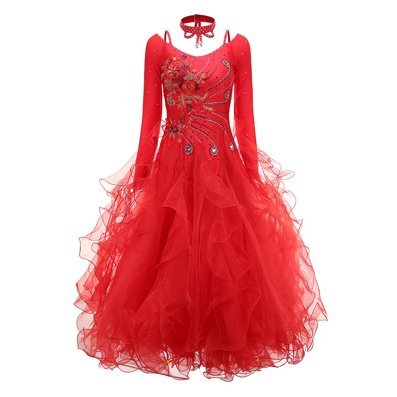 Graceful Dancing Girl Modern Dance Dress - Waltz, Tango & Foxtrot Costume