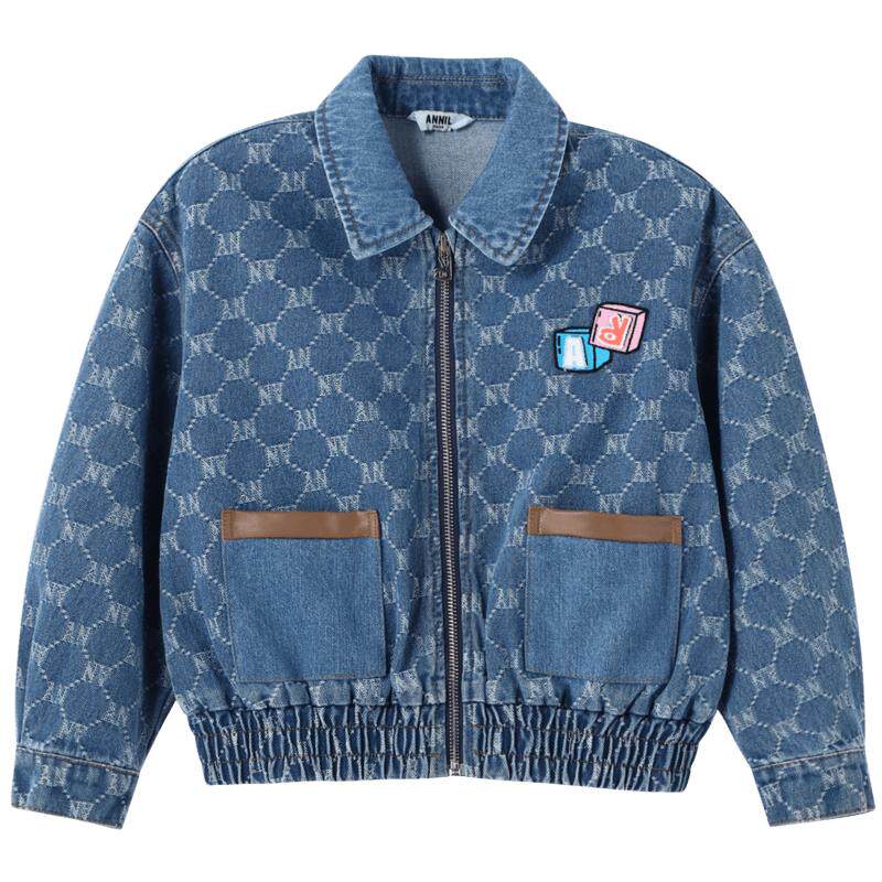 Annai Children's Clothing Girls' Jacket Denim Jacket 2024 - Spring New ...
