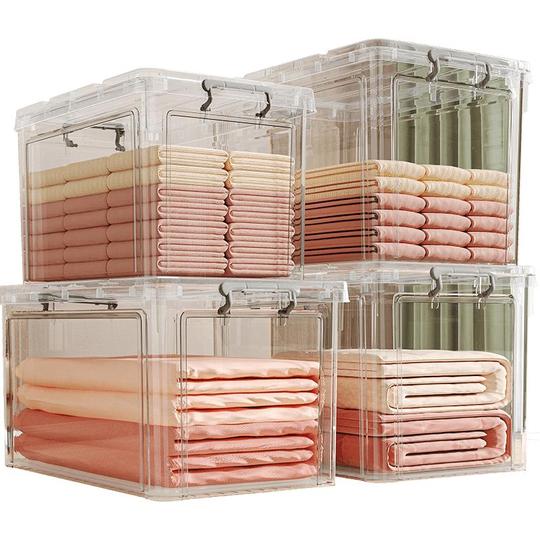 Good Helper 120L Transparent Storage Box - Large Capacity Plastic Organizer