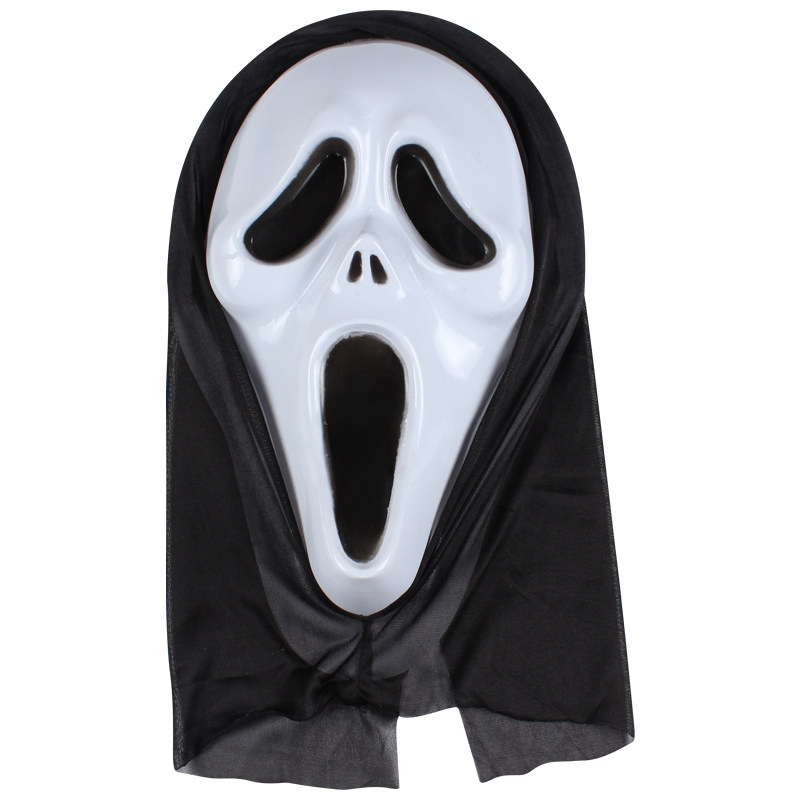 Topeng Halloween - Muka Hantu, Iblis, Tengkorak - Props Seram Unisex