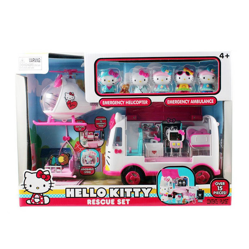 Hello Kitty Artsenrolspeelset - Gesimuleerde Ambulance Vliegtuig Speelgoed