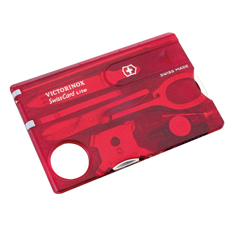 Victorinox Swiss Army Light Card - มีดพกอเนกประสงค์สีแดง