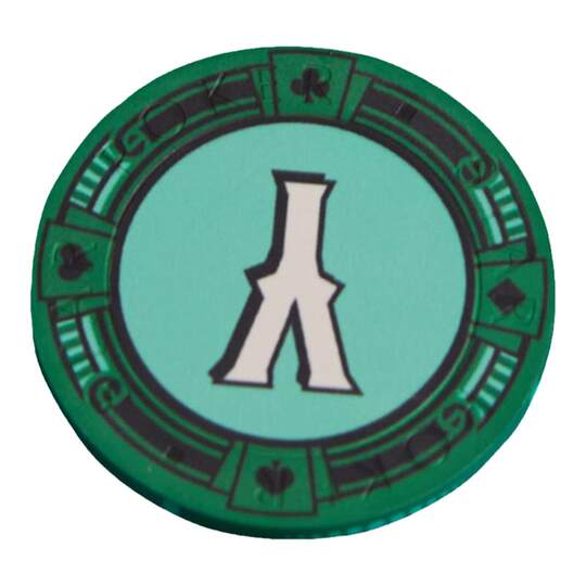 Texas Hold'em Ceramic Chips - Gothic No Par Value Bump Spot