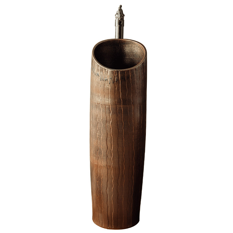 Lavabo de Columna de Cerámica Retro Estclass - Fregadero Exterior para ...