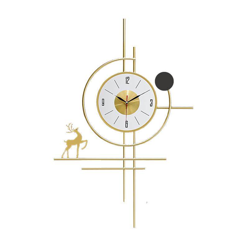 Internet Celebrity Living Room Wall Art Light Luxury Clock - Modern ...