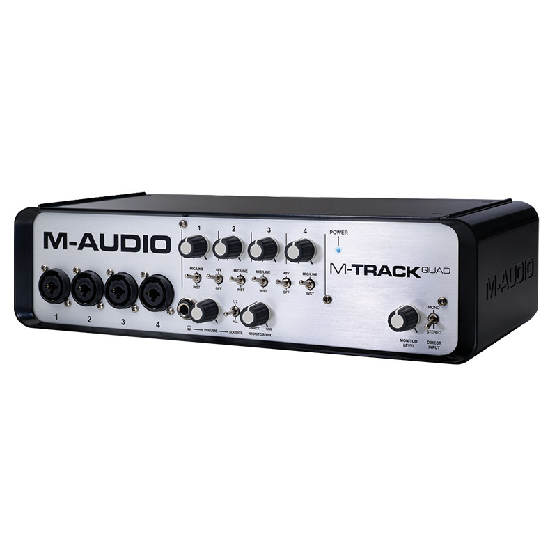 M-Audio M-Track Quad4 Audio Interface for Professional Recording