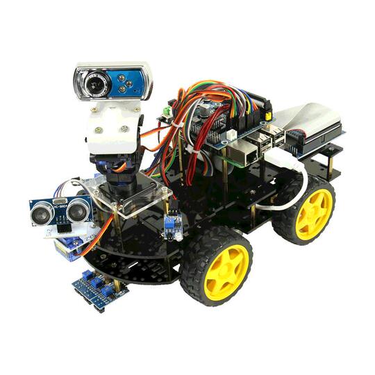 Sada pro chytré auto Loborobot Raspberry Pi 4B - WiFi Bluetooth AI ...