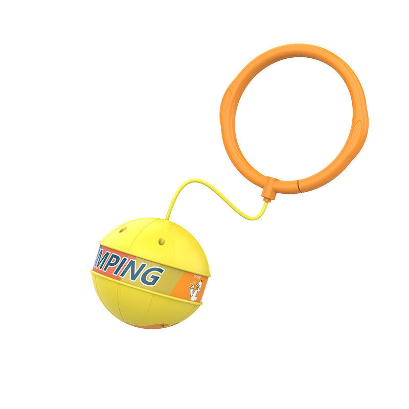 Children's Luminous Jumping Ball Set with Rotating Foot Swing Hoop