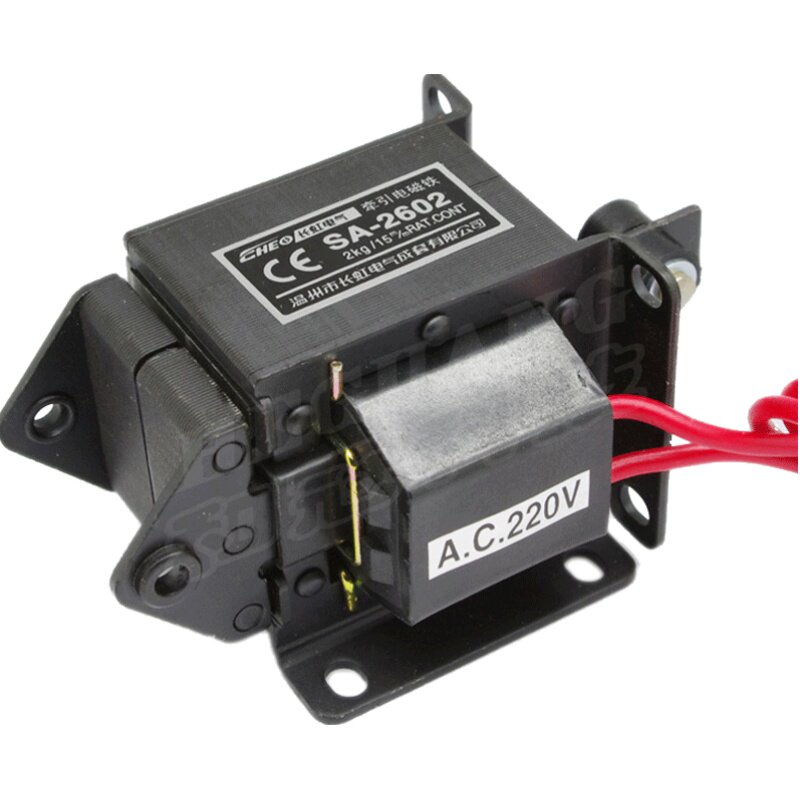 AC Traction Electromagnet 220V Strong Pull Suction 2kg Stroke 15mm