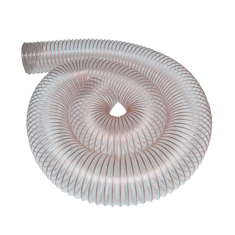 PU Polyurethane Air Duct Copper-Plated Steel Wire Hose - 0.63mm