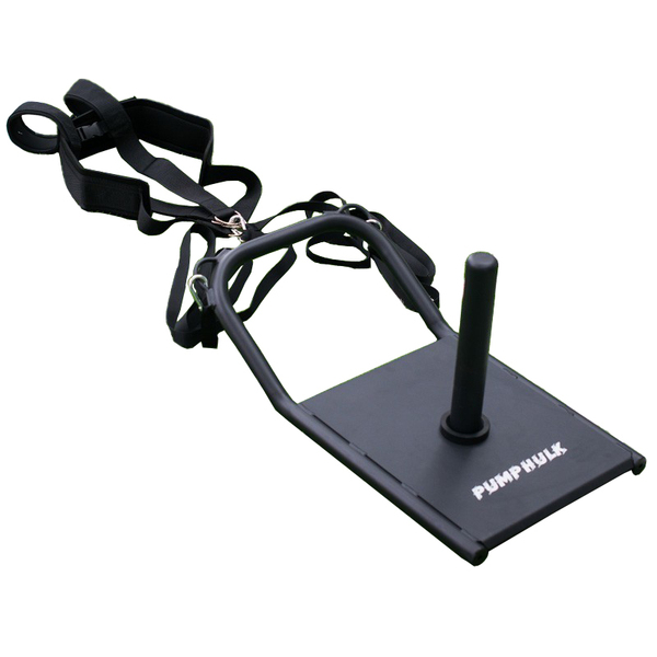 Fitness sled bike with shoulder straps, resistance weight belt ...