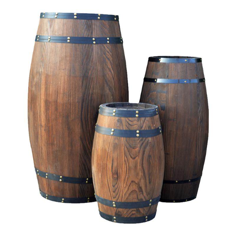 Oak Barrels - Wine & Beer - Solid Wood Decor