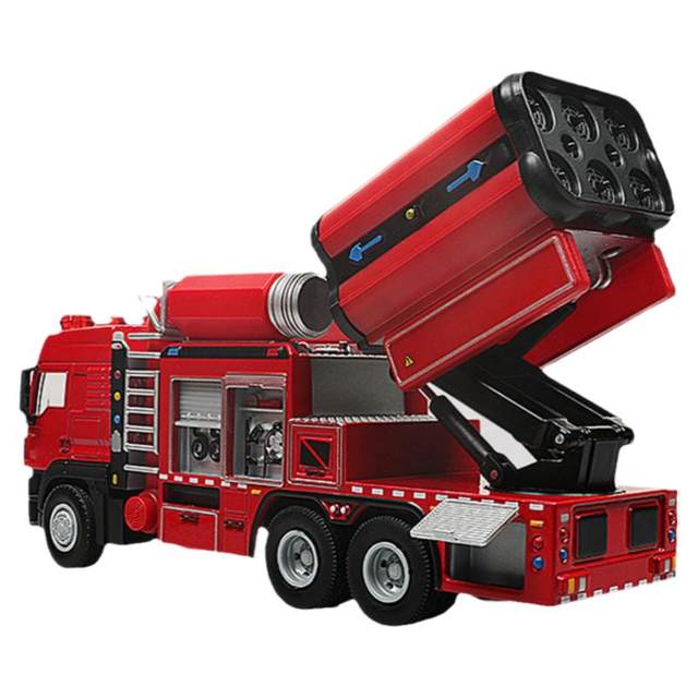 Kaidiwei smoke exhaust fire truck alloy model children's toys ...
