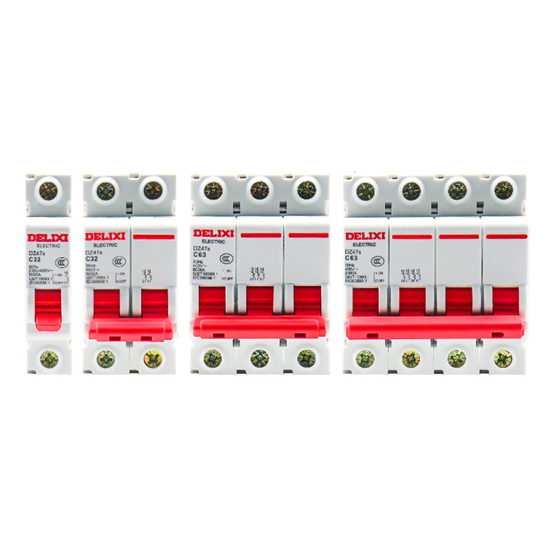 Delixi DZ47S Electric Gate 1P 2P 3P 32A Air Switch Home Total Gate C63 Three-Phase 4P Circuit ...