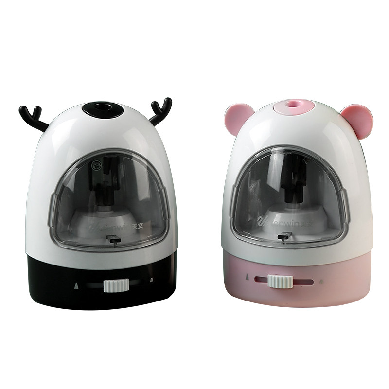 Cartoon Pencil Sharpener for Kids - ABS & Stainless Steel - Miss Orange