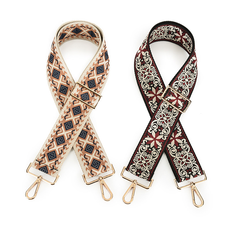 Every More Retro Embroidery Shoulder Strap - Adjustable Canvas Bag ...