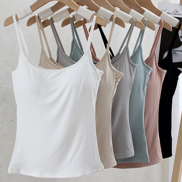 Superior chest Modal cotton in summer thin with chest pads with vest ...