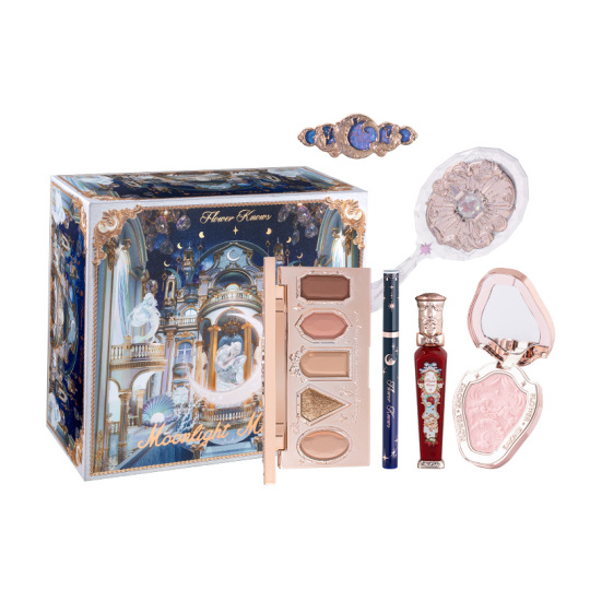 Flowers Know Gift Box - Chocolate, Lip Glaze, Blush Makeup Set