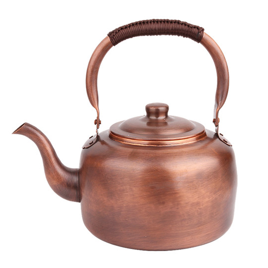 Pure Copper Pot Kettle - Handmade Teapot for Restaurant or Home Use