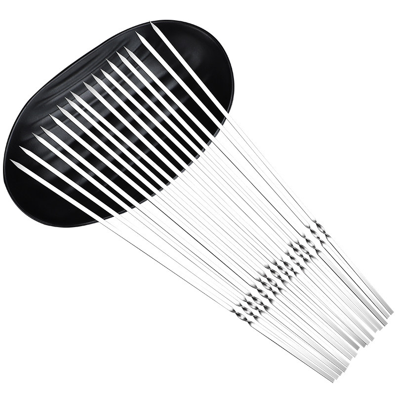 Jemis Stainless Steel Skewers - Lamb & Meat Tags - BBQ Set