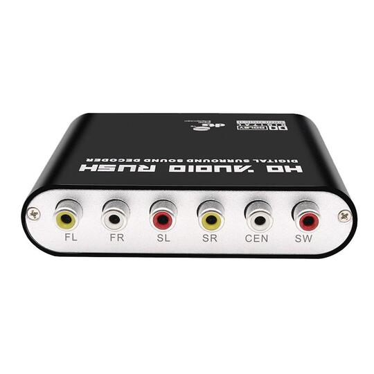 Peresal 5.1 Channel Fiber Coaxial SPDIF Audio Converter for TV & Amplifier