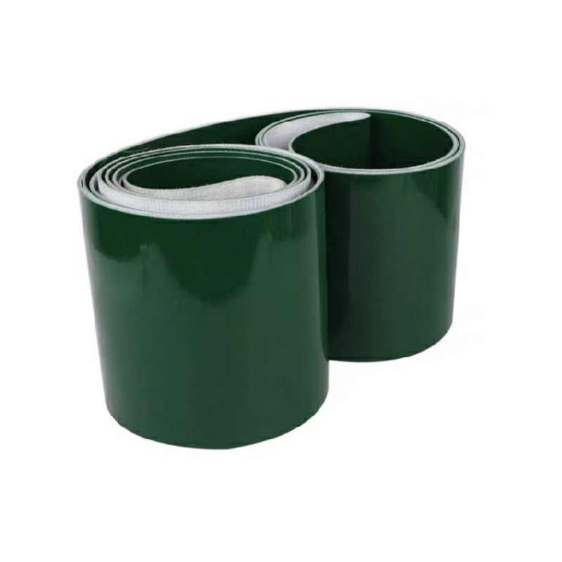 Groene pvc transportband voedsel assemblagelijn baffle klimmen platte riem