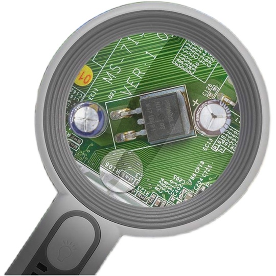 Sunfire 40x LED Handheld Magnifying Glass - Portable Reading & Repair Aid
