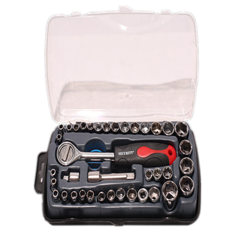 Faithful 31-40 Piece Ratchet Wrench & Socket Set - Auto Repair Tool Kit