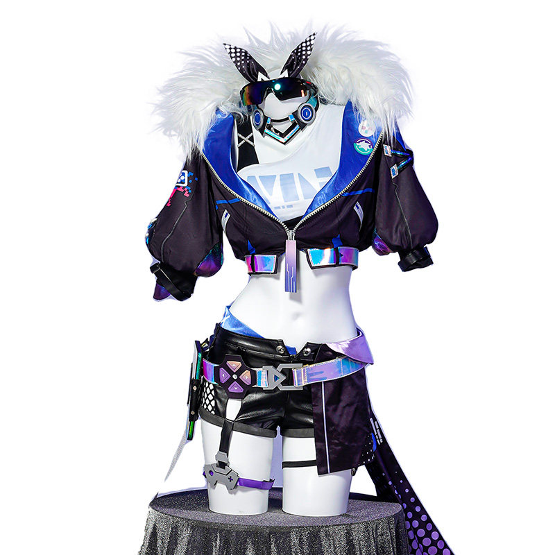 Bone-Shattering Starry Sky Railway Silver Wolf Cos Suit Game Anime ...